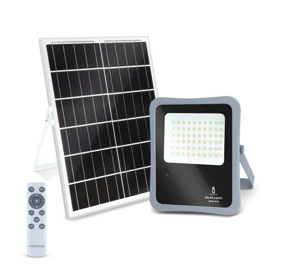 Foco Led con Panel Solar 300W 2400lm